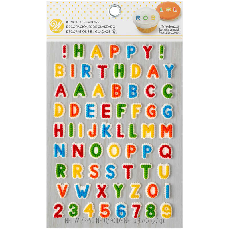 Letters & Numbers Icing Decorations – Bean and Butter