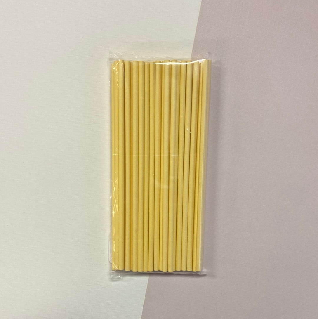 6” Yellow Sticks 50ct – Bean and Butter