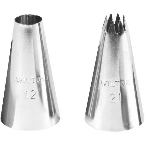 Round #12 and Star #21 Piping Tip Set – Bean and Butter